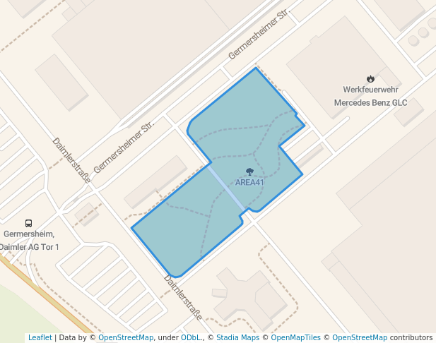 AREA41 in Germersheim | Map and Routes