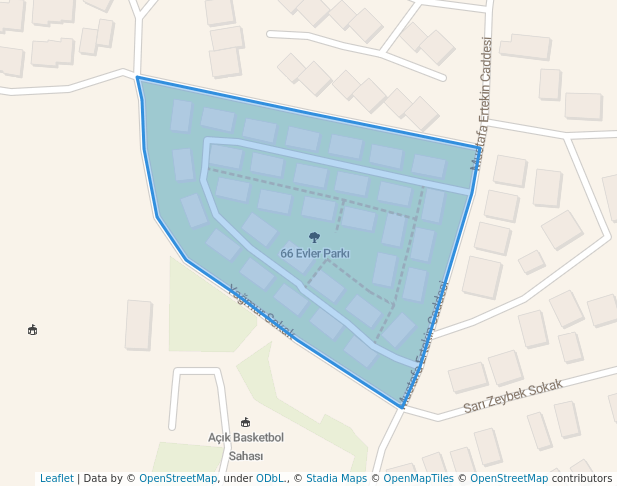 66 Evler Parkı in Urla | Map and Routes