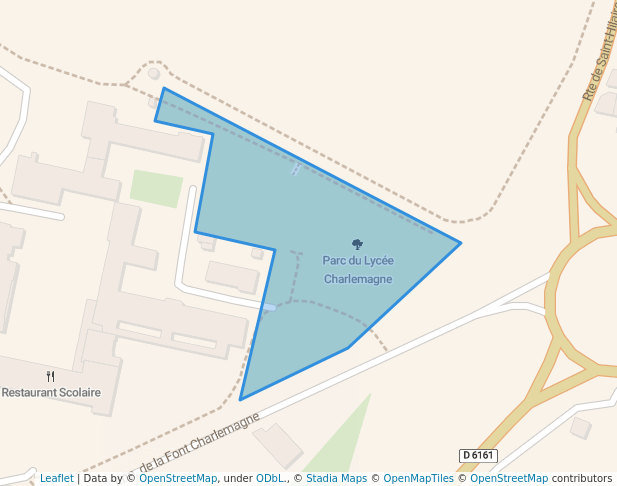 Parc du Lycée Charlemagne in Carcassonne | Map and Routes