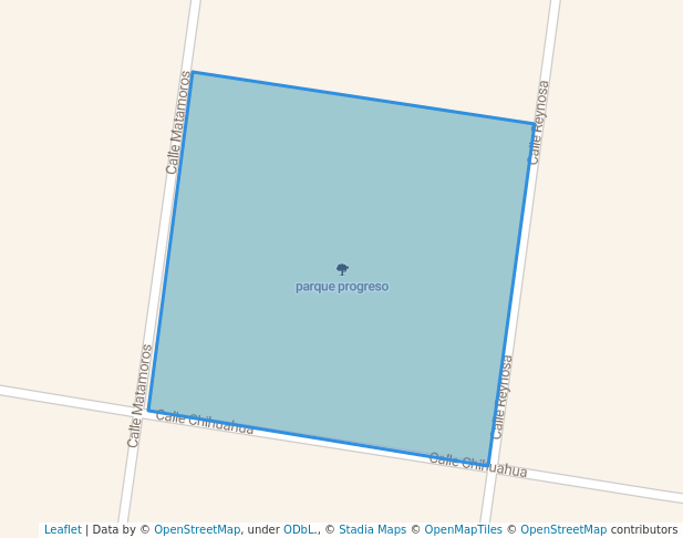 parque progreso in Nuevo Progreso | Map and Routes