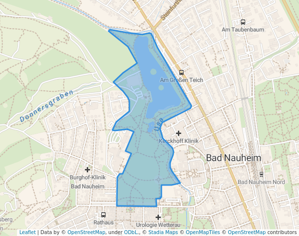 Kurpark in Bad Nauheim | Map and Routes
