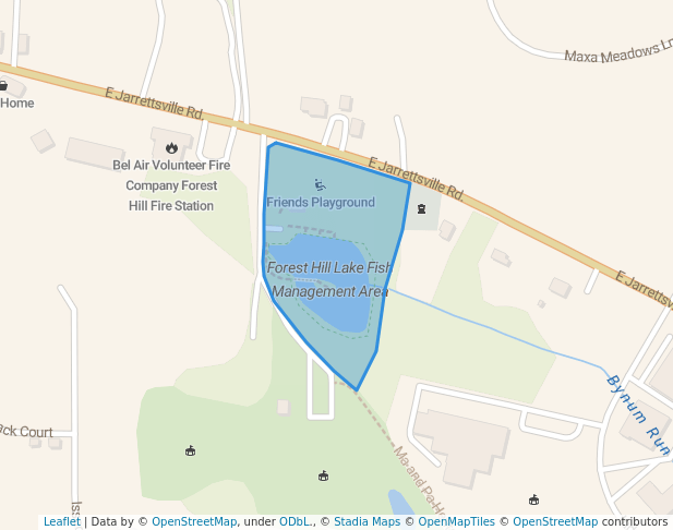 Friends Park in Forest Hill | Map and Routes