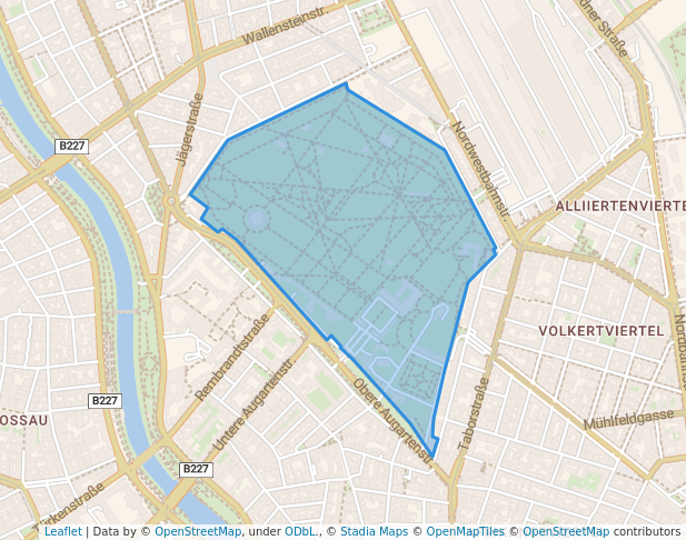 Augarten in Wien | Map and Routes