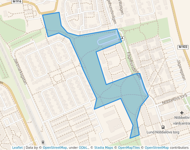 Nöbbelövsparken in Lund | Map and Routes