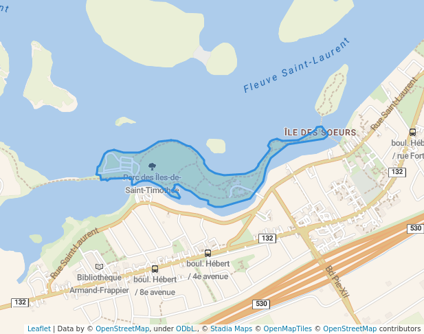 Parc des Îles-de-Saint-Timothée in Salaberry-de-Valleyfield | Map and ...