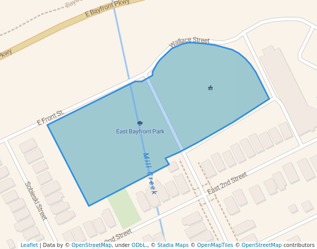 East Bayfront Park in Erie | Map and Routes