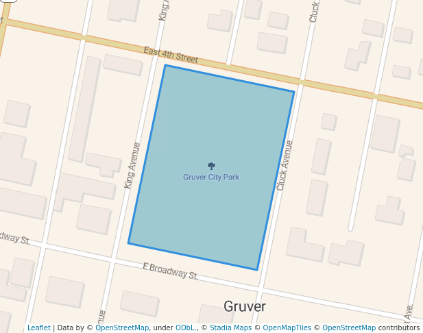 Gruver City Park in Gruver | Map and Routes