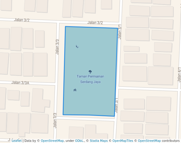 Taman Permainan Serdang Jaya in Seri Kembangan | Map and Routes