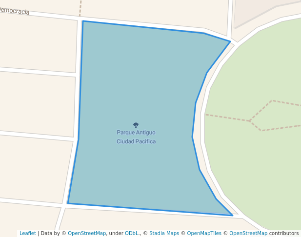 Parque Antiguo Ciudad Pacifica in San Miguel | Map and Routes