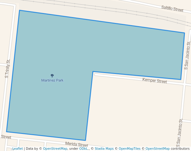Martinez Park in San Antonio | Map and Routes