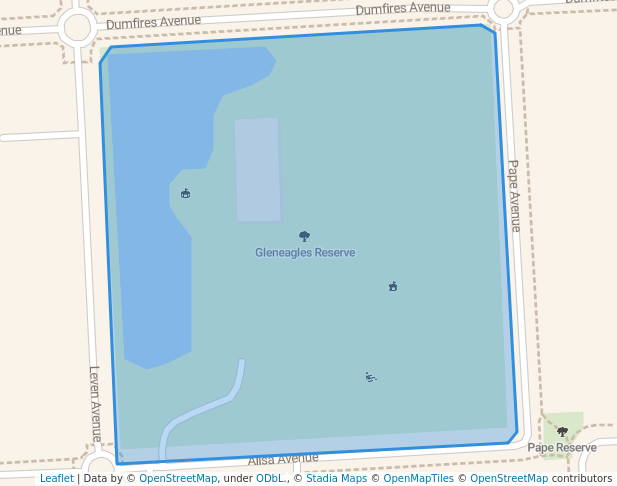 Gleneagles Reserve in Seaton | Map and Routes