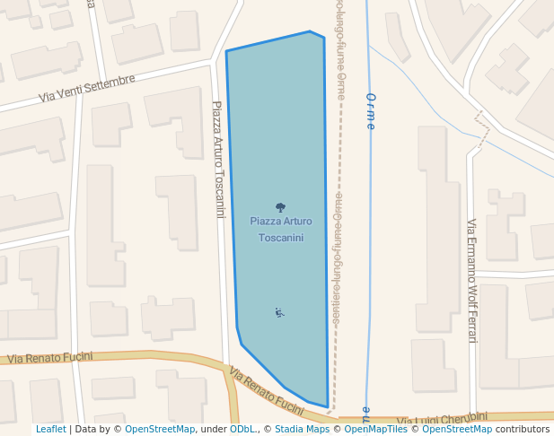 Piazza Arturo Toscanini in Empoli | Map and Routes