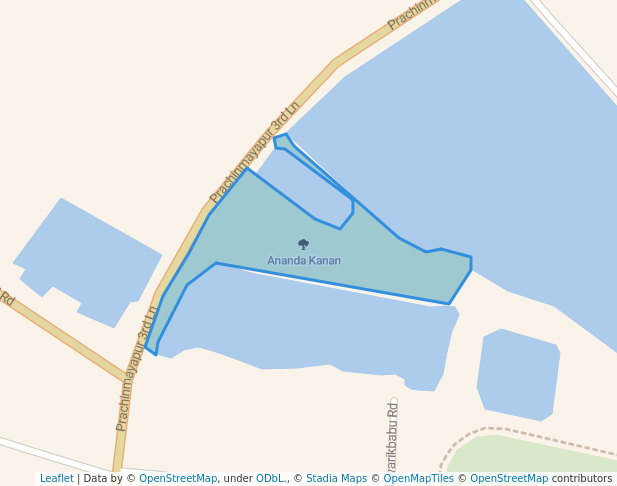 Ananda Kanan in Nabadwip | Map and Routes