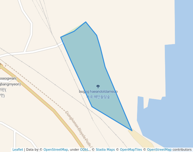 부곡 해안돌담숲 in Donghae-si | Map and Routes