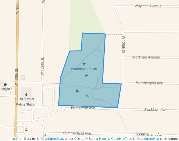 Worthington Park in Cleveland | Map and Routes