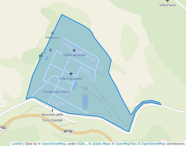Villa Falconieri in Frascati | Map and Routes