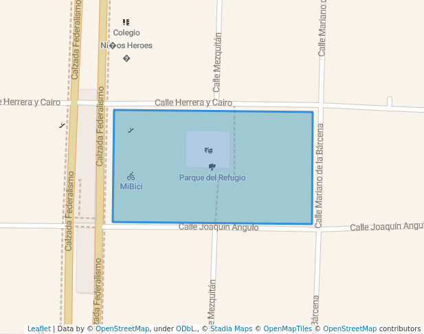 Parque del Refugio in Guadalajara | Map and Routes