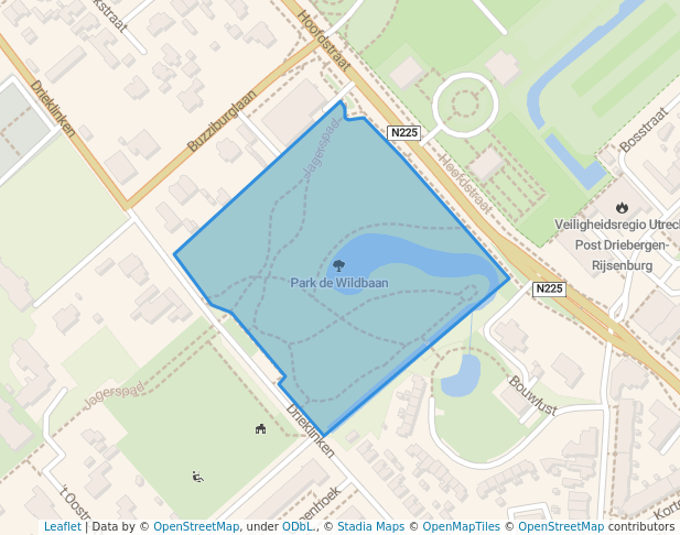 Park de Wildbaan in Driebergen-Rijsenburg | Map and Routes