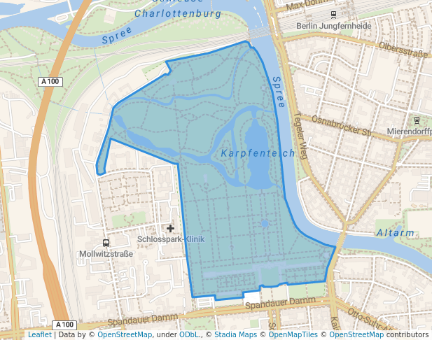 Charlottenburg Palace Gardens in Berlin | Map and Routes