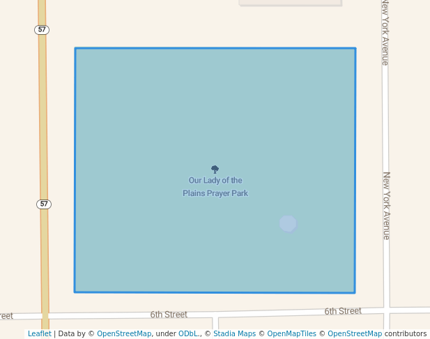 Our Lady of the Plains Prayer Park in Stratton | Map and Routes