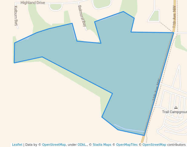 Highland Coulee Trails in Swift Current | Map and Routes