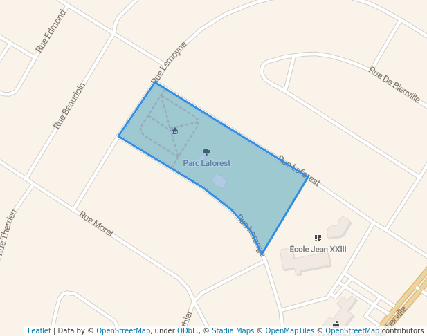 Parc Laforest in Repentigny | Map and Routes