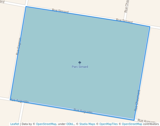 Parc Simard in Repentigny | Map and Routes