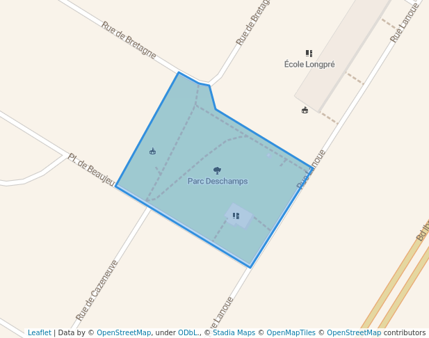 Parc Deschamps in Repentigny | Map and Routes