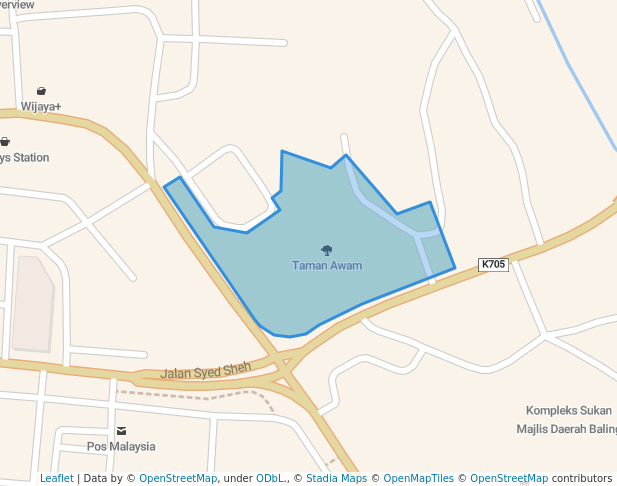 Taman Awam in Baling | Map and Routes