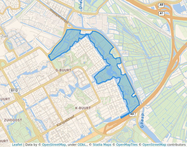 Bijlmerweide in Amsterdam | Map and Routes