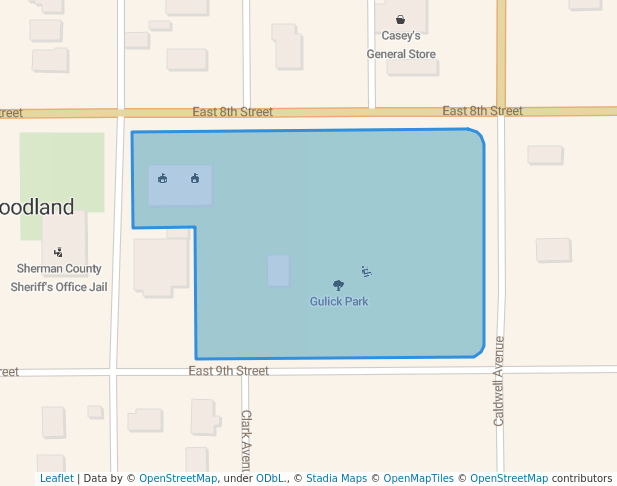 Gulick Park in Goodland | Map and Routes