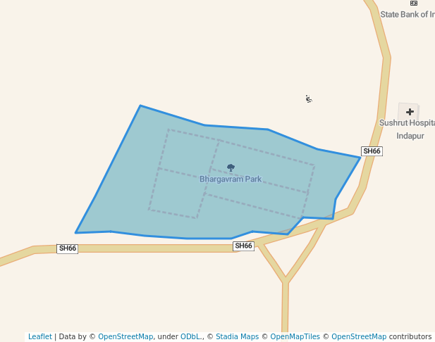 Bhargavram Park in Indapur | Map and Routes