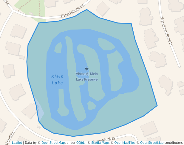 Vistas @ Klein Lake Preserve in Spring | Map and Routes