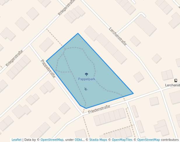 Pappelpark in Germering | Map and Routes