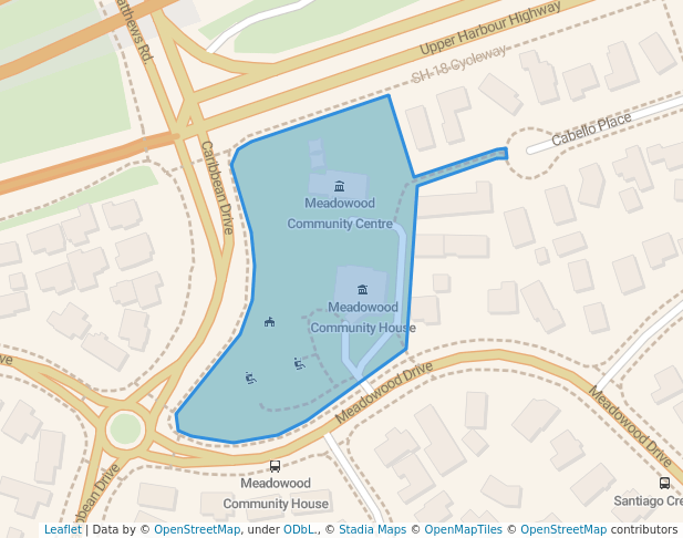 Meadowood Reserve in Auckland | Map and Routes
