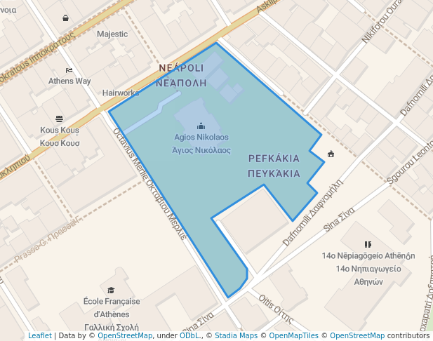 Πλατεία Τάσου Βουρνά in Athina | Map and Routes