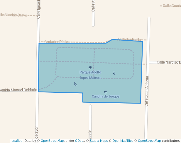 Parque Adolfo lopez Mateos in Metepec | Map and Routes