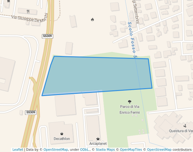 Parco di Via Enrico Fermi in Venezia | Map and Routes