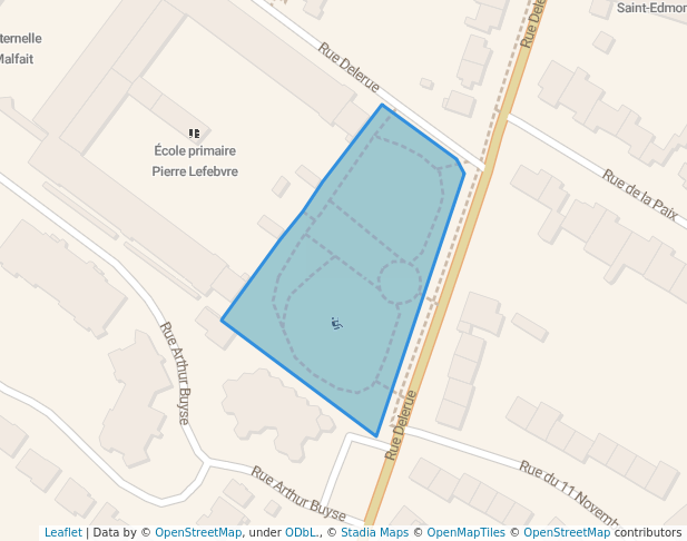 Square Armand Petit in Wasquehal | Map and Routes