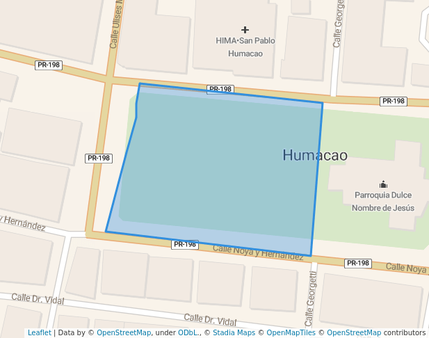 Plaza de Recreo de Humaco in Humacao | Map and Routes