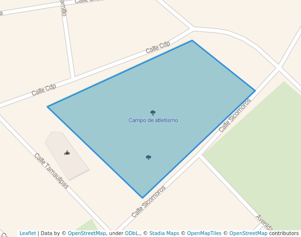 Campo de atletismo in Pedro Meoqui | Map and Routes