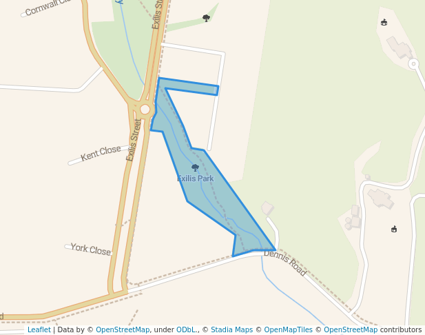 Exilis Park in Springwood | Map and Routes