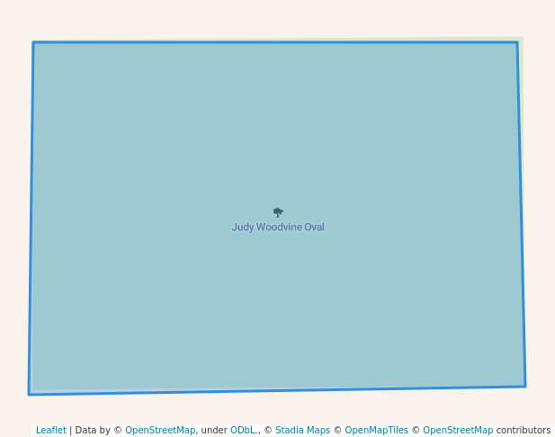 Judy Woodvine Oval in Paraburdoo | Map and Routes