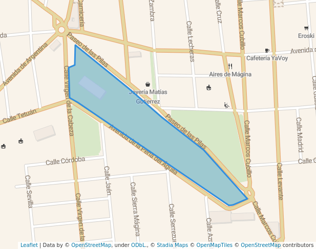 Alameda de las Pilas in Mancha Real | Map and Routes