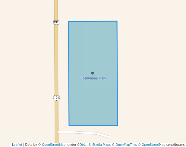 Bicentennial Park in Farson | Map and Routes