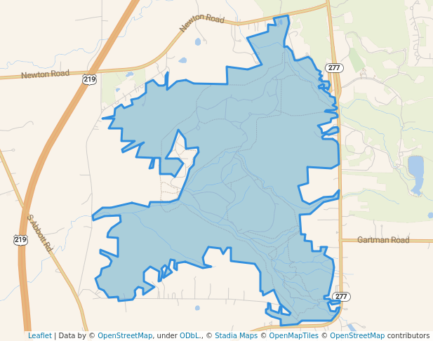 Chestnut Ridge Park in Orchard Park | Map and Routes