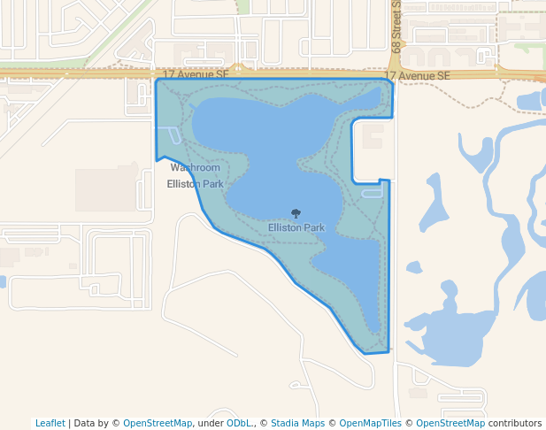 Elliston Park in Calgary | Map and Routes