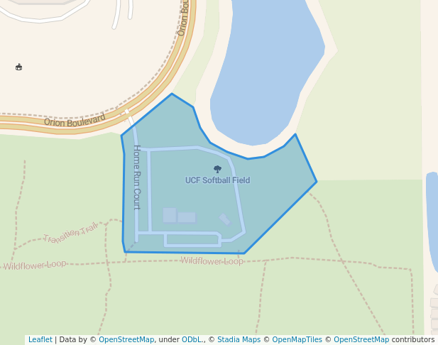 UCF Softball Field in Orlando | Map and Routes