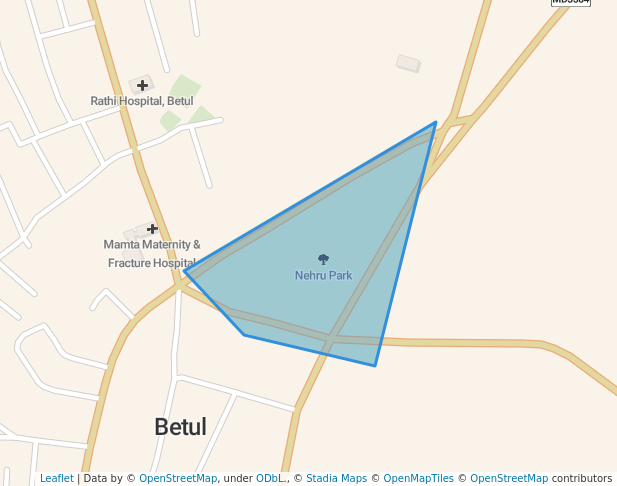 Nehru Park in Betul | Map and Routes