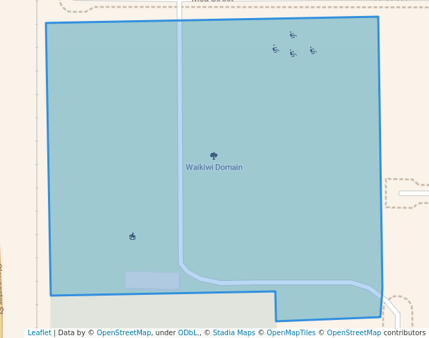 Waikiwi Domain in Invercargill | Map and Routes